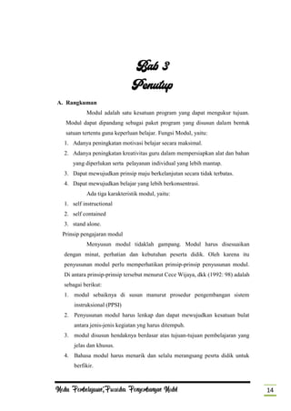 Prosedur Pengembangan Modul | PDF