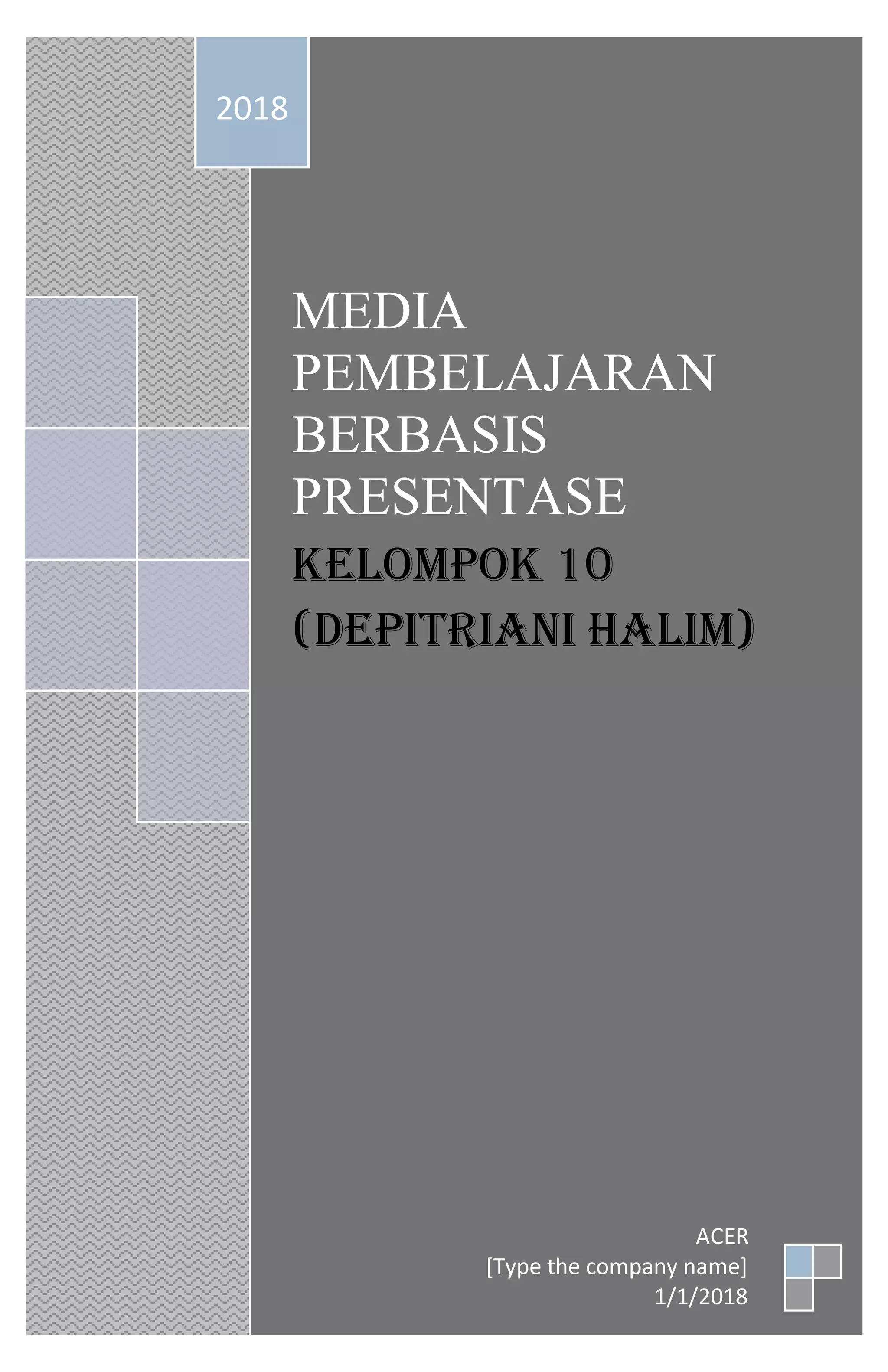 Modul media pembelajaran berbasis presentase | PDF