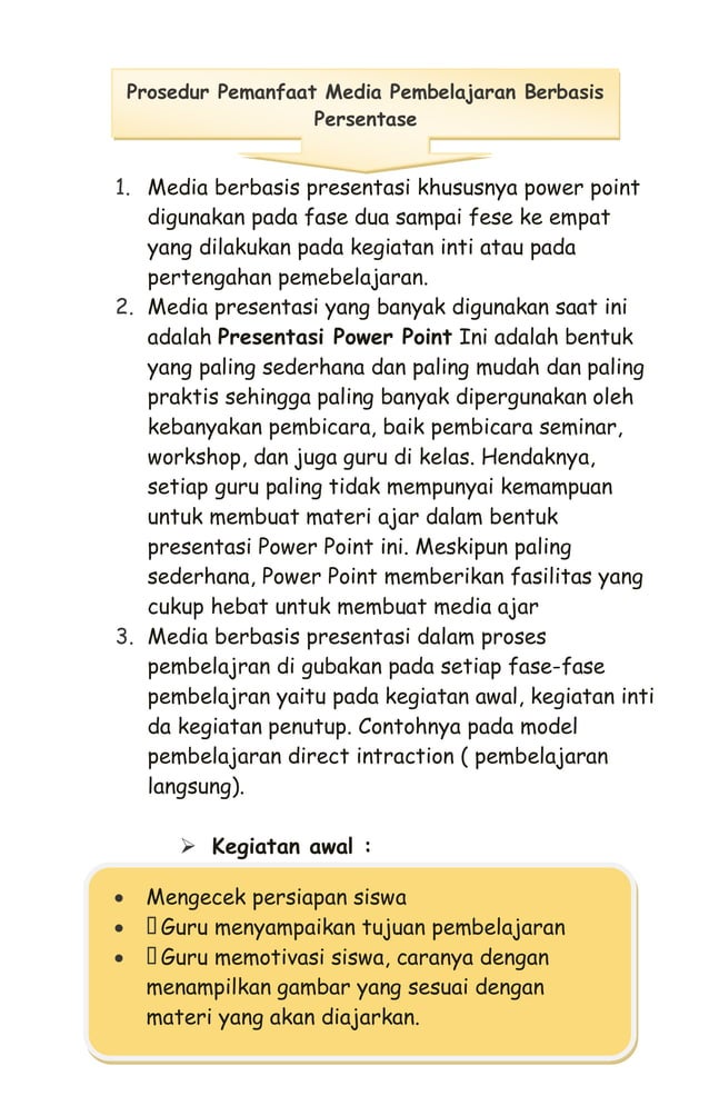 Modul media pembelajaran berbasis presentase | PDF