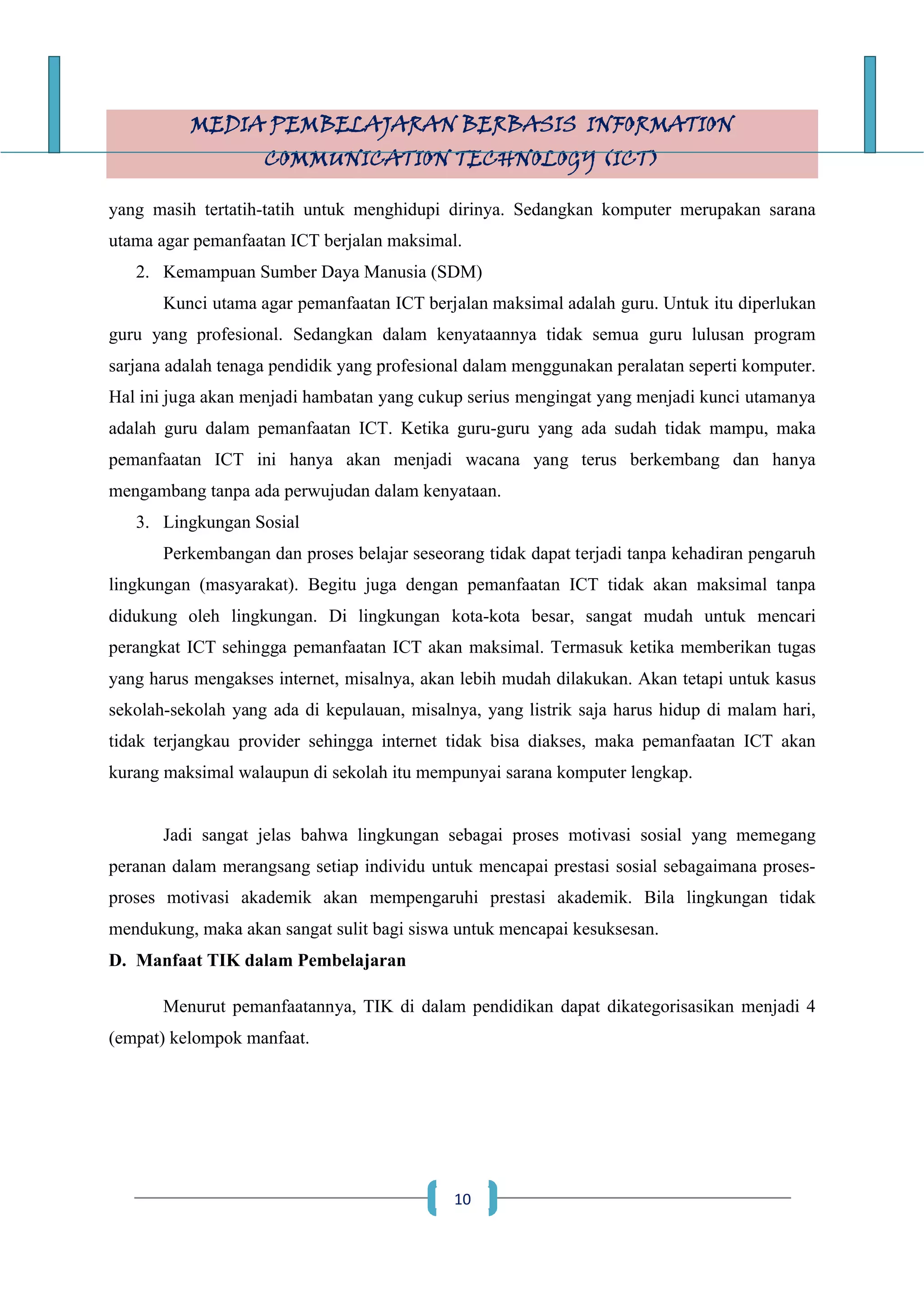 Modul media pembelajaranberbasis tik | PDF