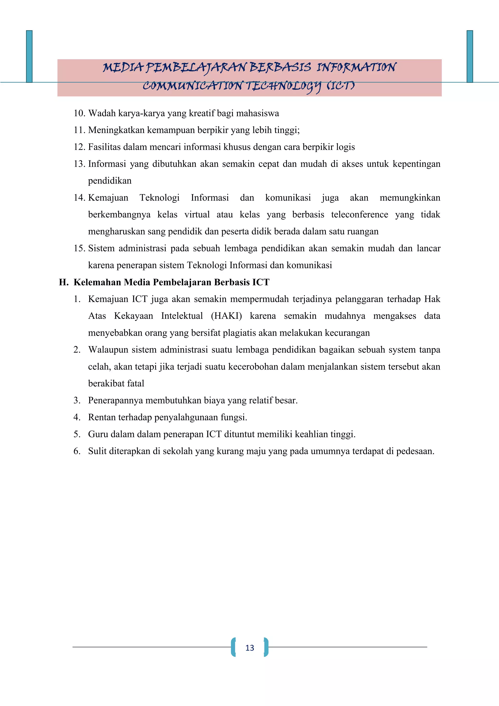 Modul media pembelajaranberbasis tik | PDF