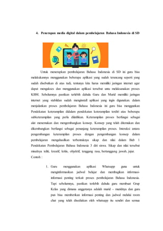Modul media pembelajaran digital bahasa indonesia | DOCX
