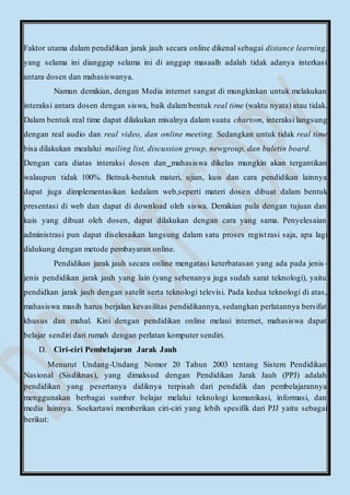 Modul media pembelajaran jarak jauh | DOCX