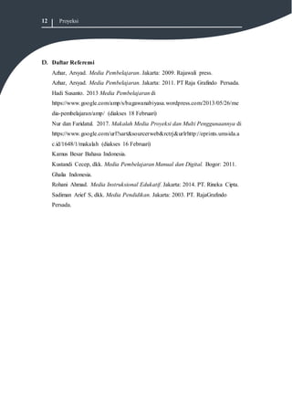 Media Proyeksi | PDF