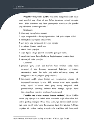 Media Proyeksi | PDF