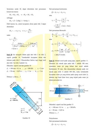 Modul mekanika fluida: Dasar-dasar Perhitungan Aliran Fluida | PDF