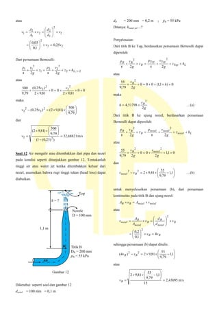 Modul mekanika fluida: Dasar-dasar Perhitungan Aliran Fluida | PDF