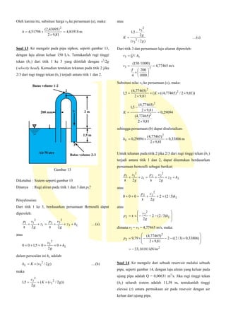 Modul mekanika fluida: Dasar-dasar Perhitungan Aliran Fluida | PDF