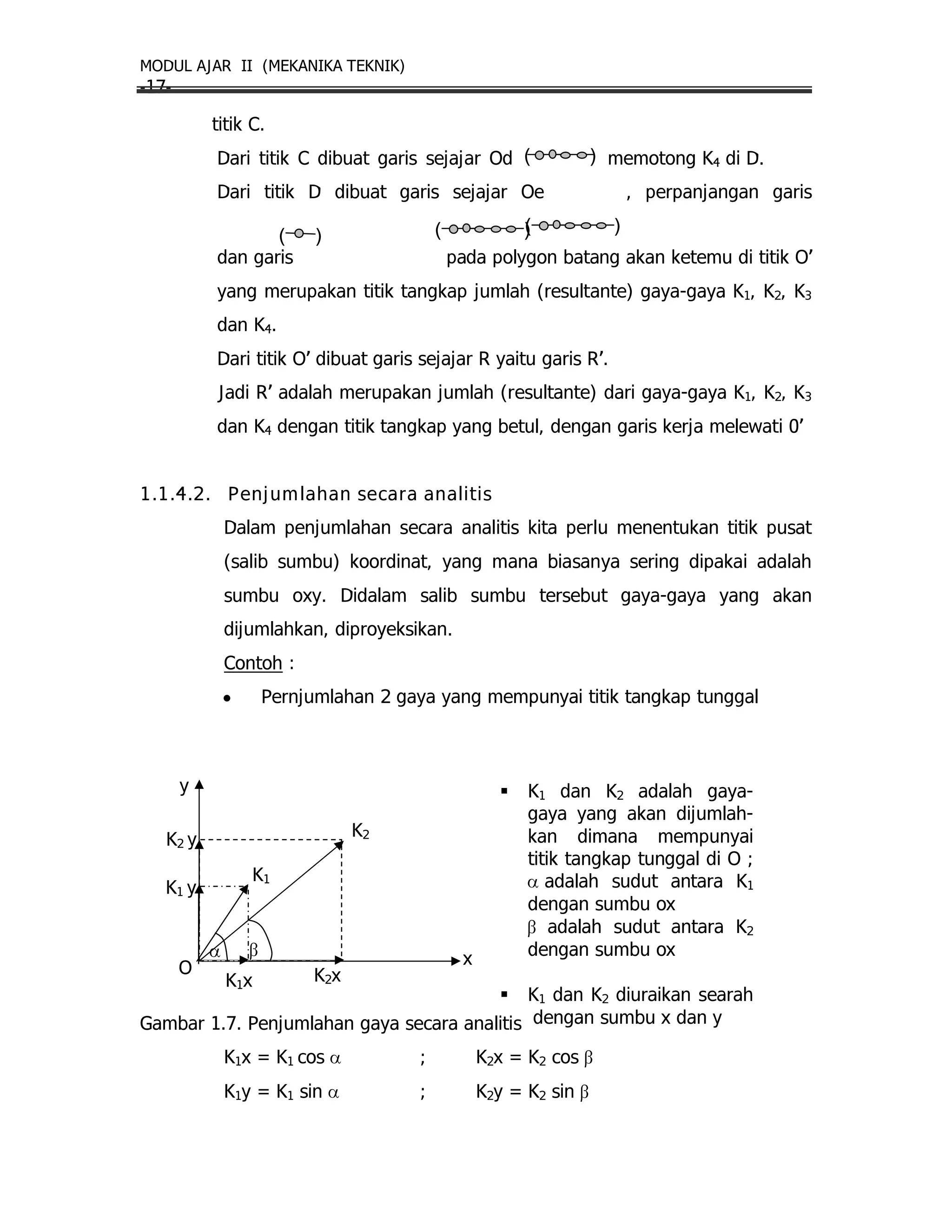 Modul mekanika teknik 1 | PDF