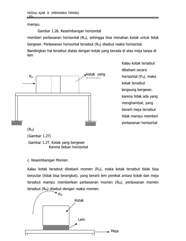 Modul mekanika teknik 1 | PDF