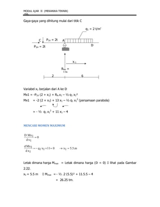 Modul mekanika teknik 1 | PDF
