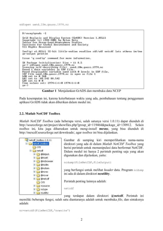Modul membaca netcdf | PDF