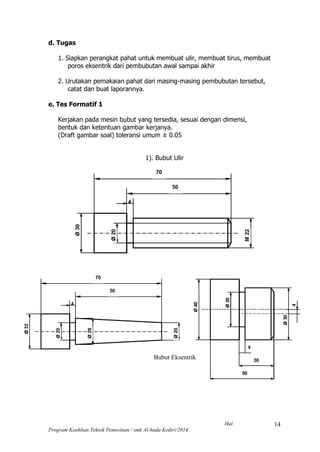 Modul membubut komplexs revisi | PDF