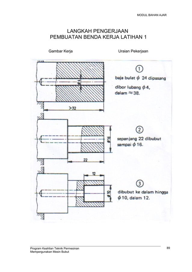 Modul mesin bubut 7 (11) | PDF