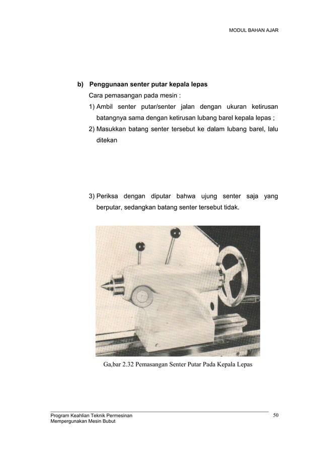 Modul mesin bubut 7 (7) | PDF