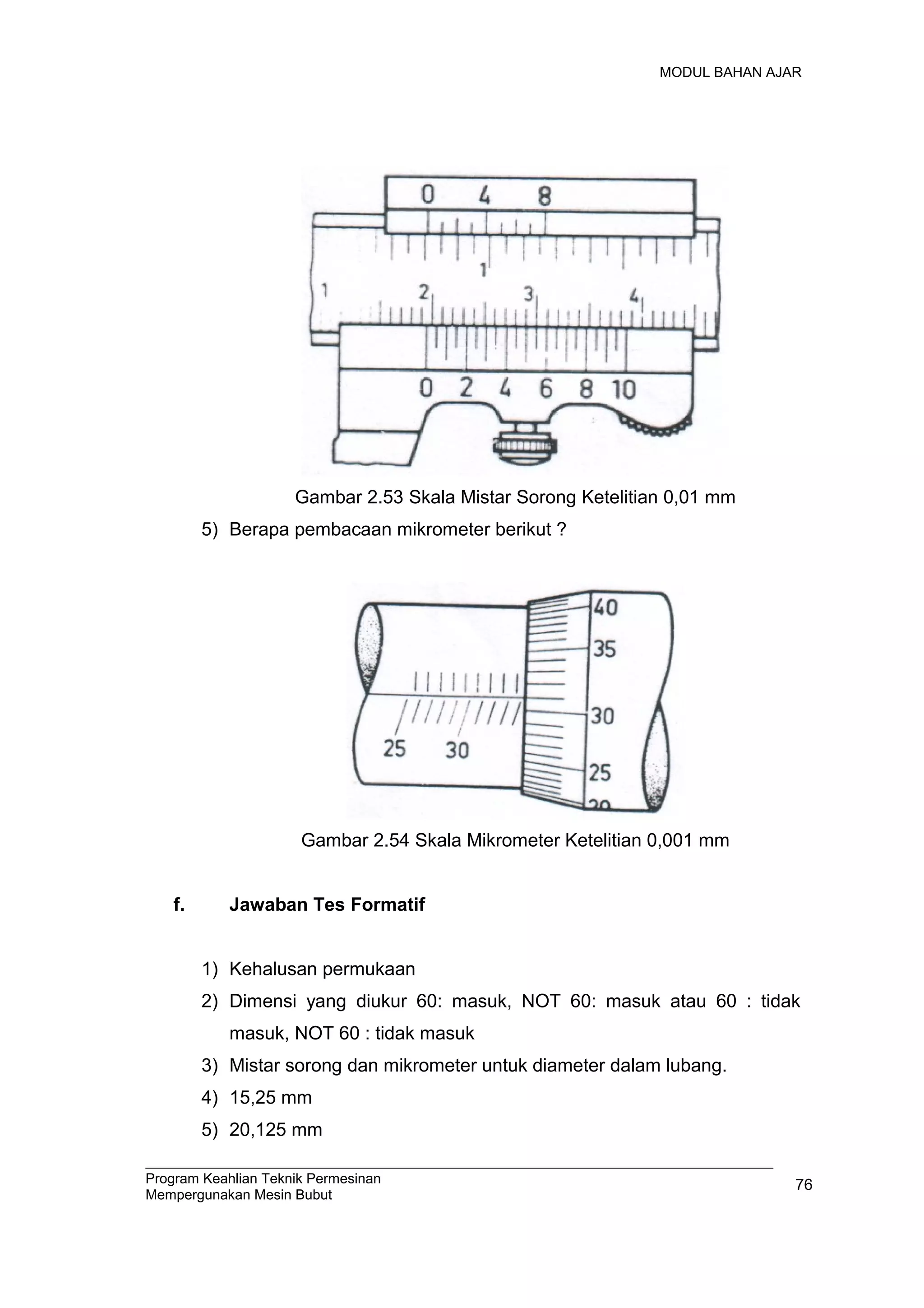Modul mesin bubut 7 (9) | PDF