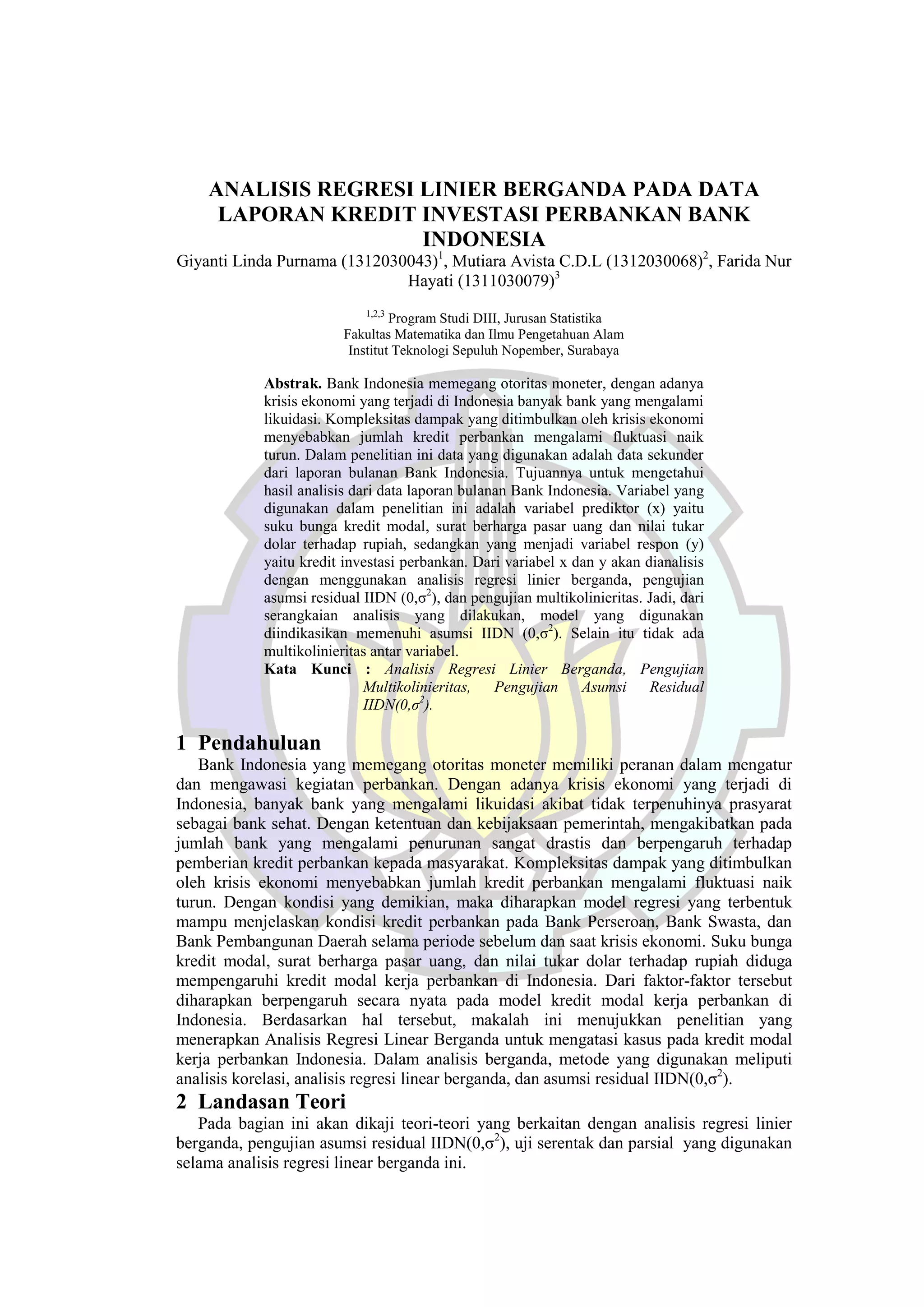 Modul metode regresi | PDF