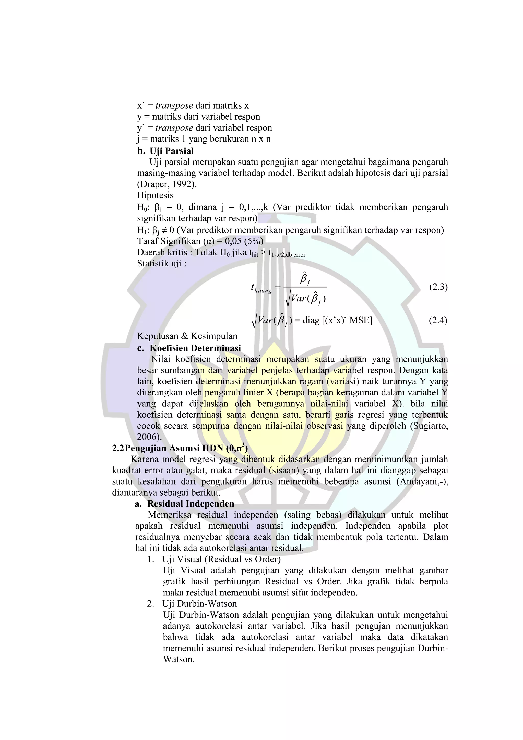 Modul metode regresi | PDF