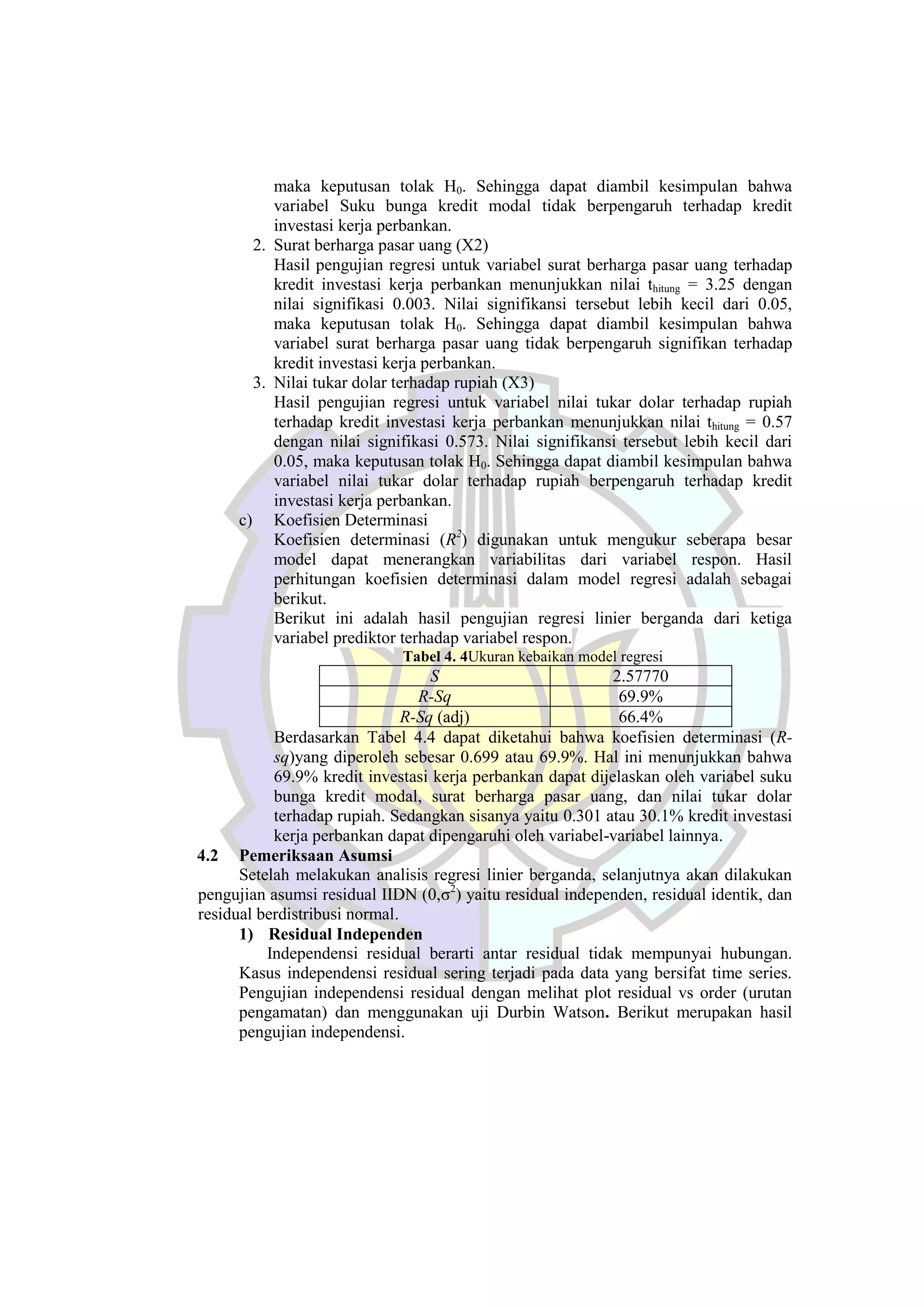 Modul metode regresi | PDF