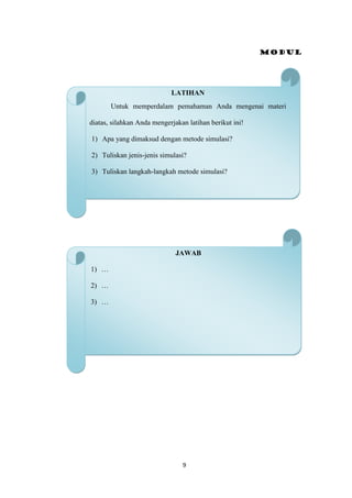 Modul metode simulasi | PDF