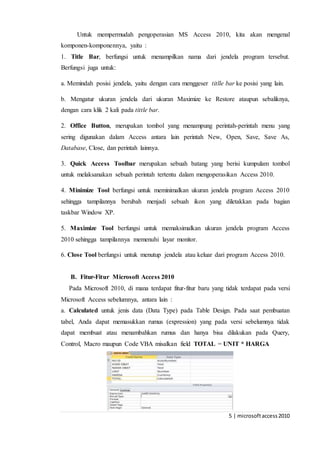 Modul Microsoft Acces 2010 Docx