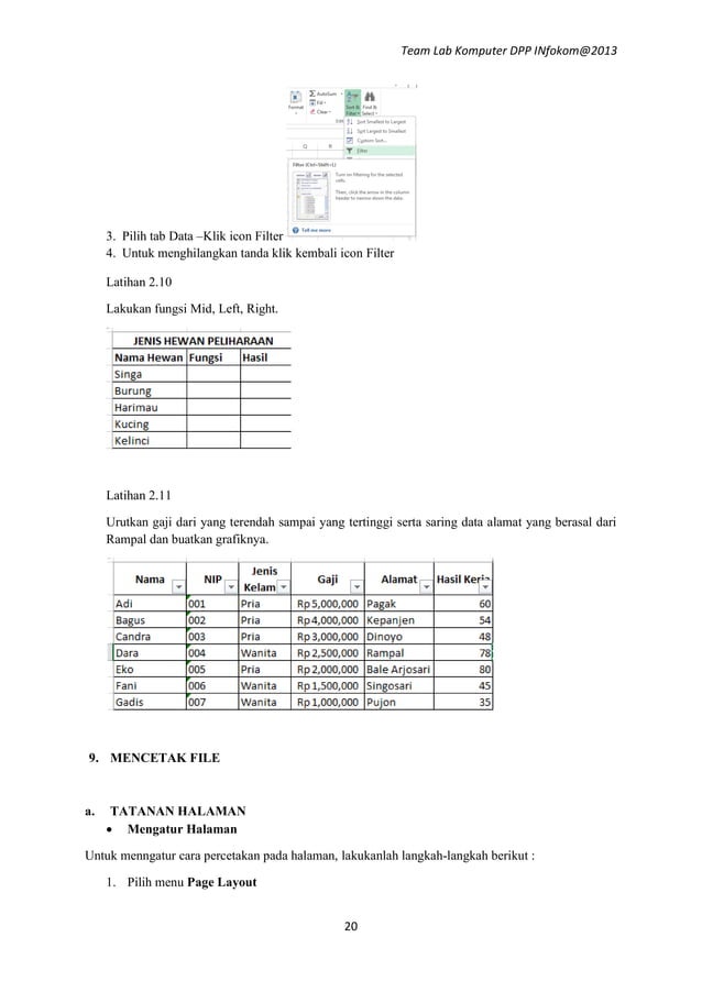 Modul microsoft excel 2013 | PDF