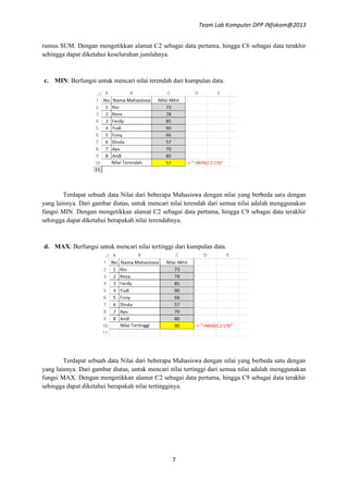 Modul microsoft excel 2013 | PDF