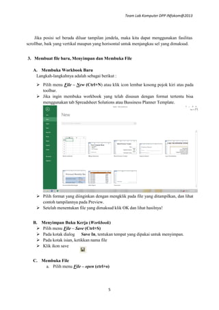Modul microsoft excel 2013 | PDF