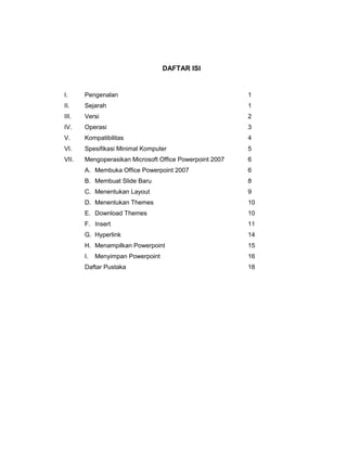 Modul Microsoft Office Powerpoint 2007 | PDF