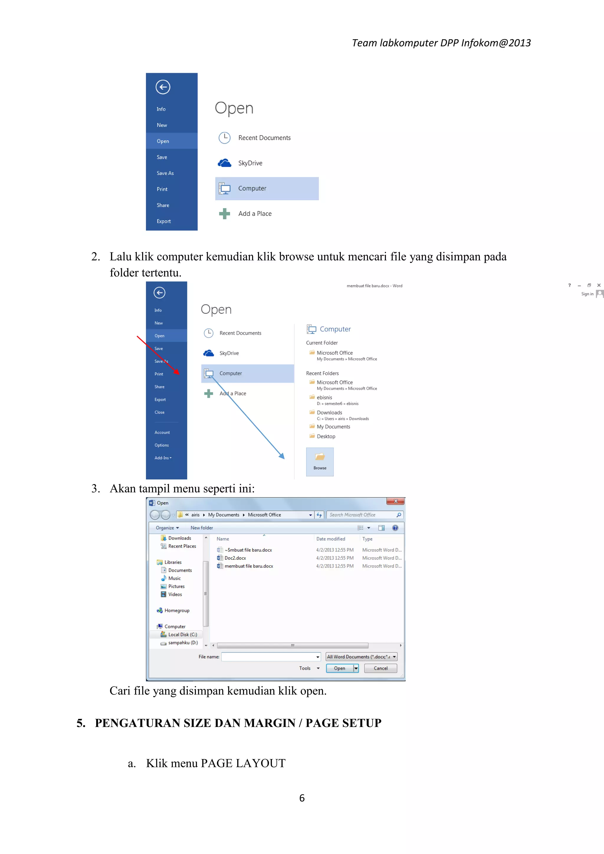 Modul microsoft word 2013 | PDF