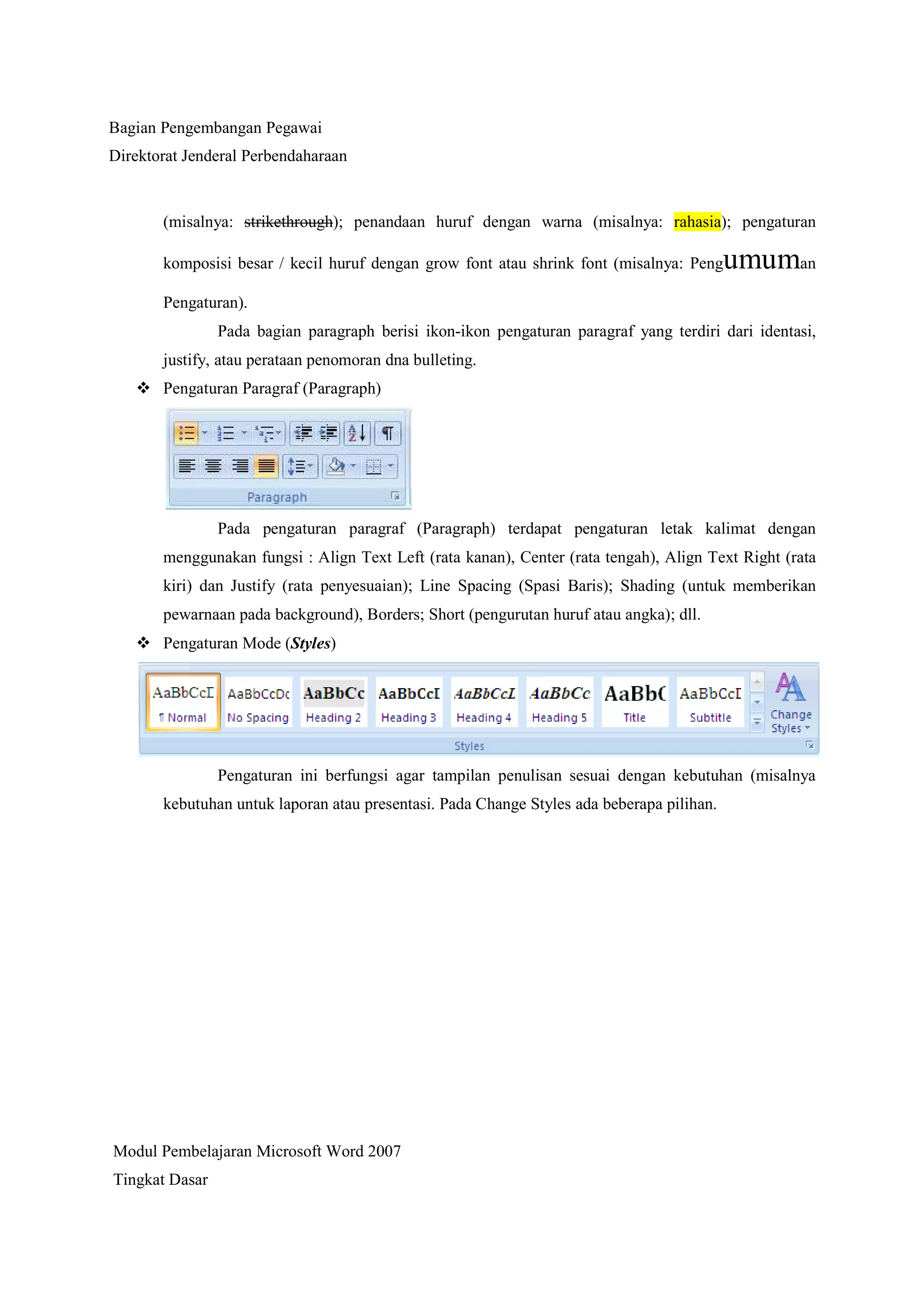 Modul microsoft word beginner | PDF