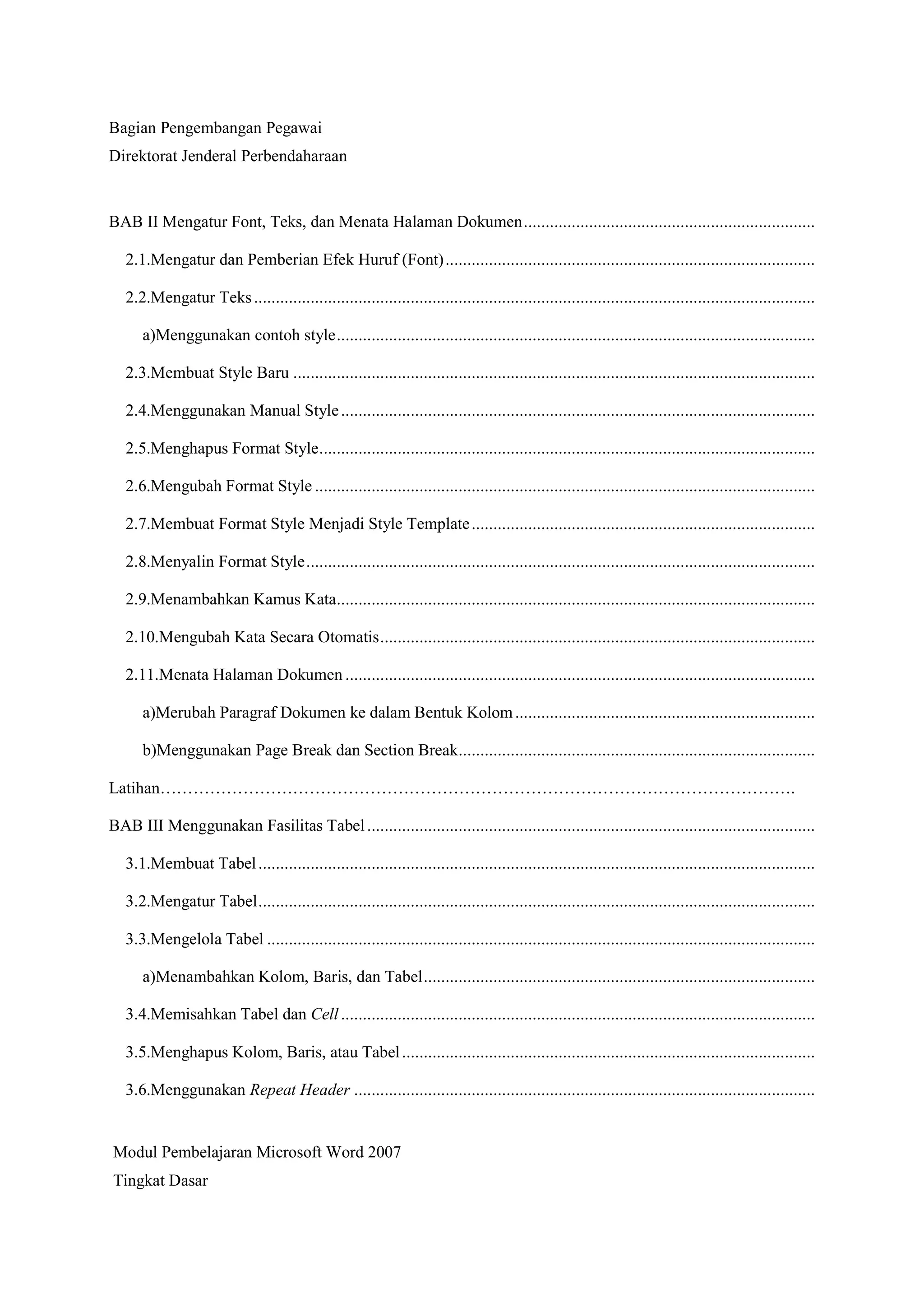 Modul microsoft word beginner | PDF