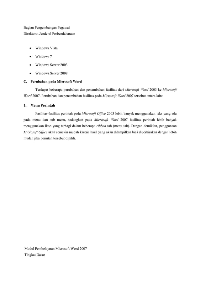 Modul microsoft word beginner | PDF