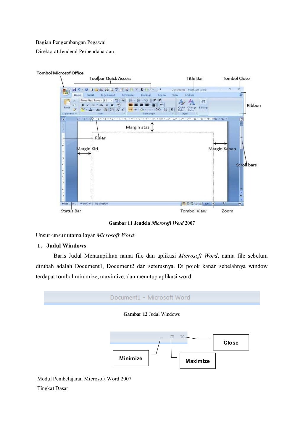 Modul microsoft word beginner