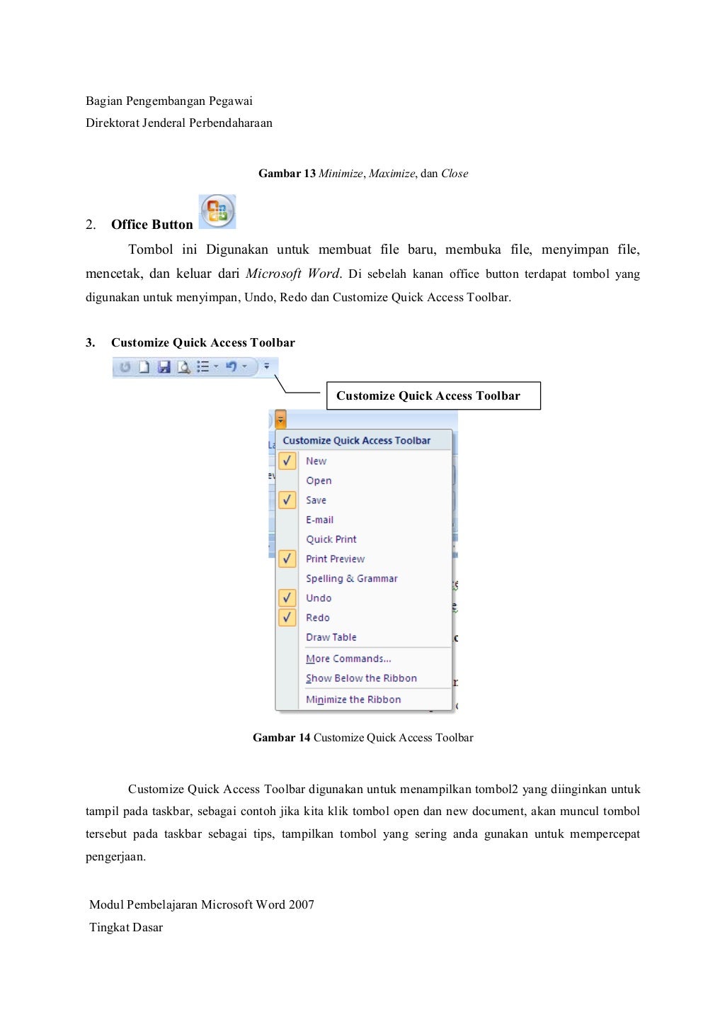 Modul microsoft word beginner