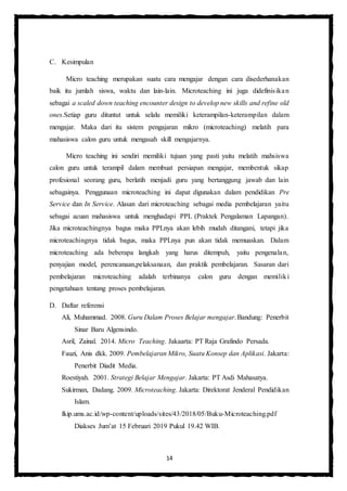 Modul microteaching | DOCX