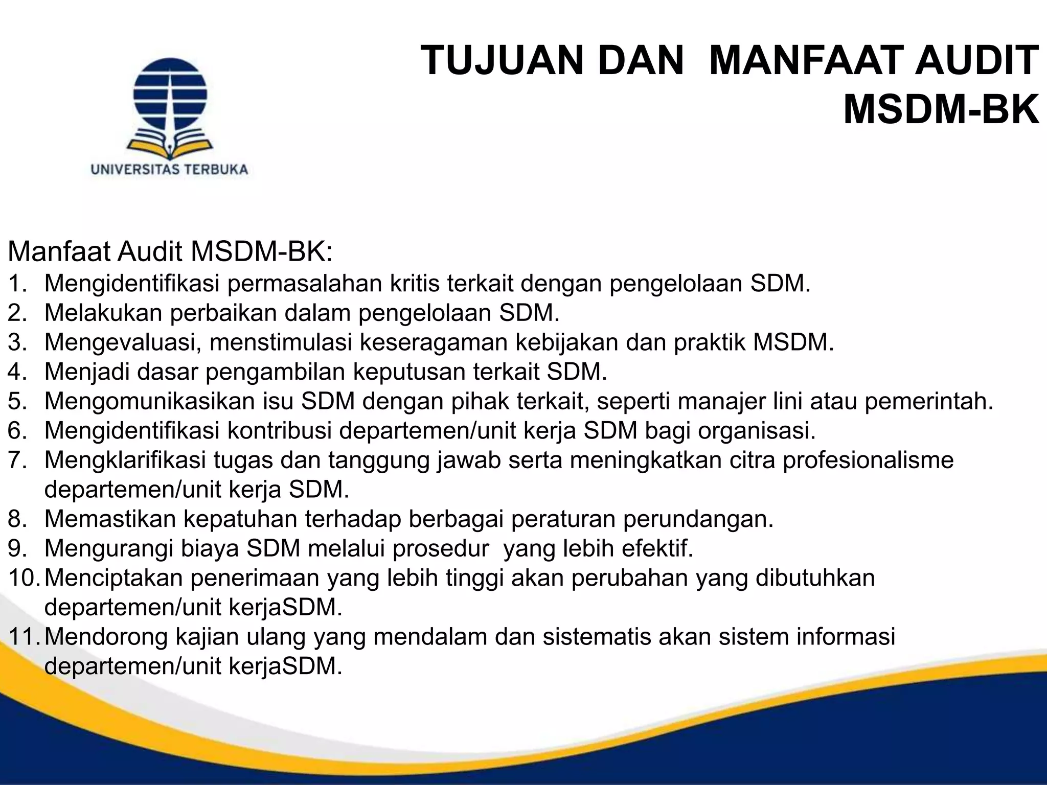 Modul Audit SDM Minggu 1 | PPTX