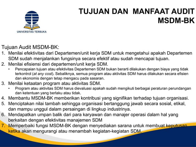 Modul Audit SDM Minggu 1 | PPTX