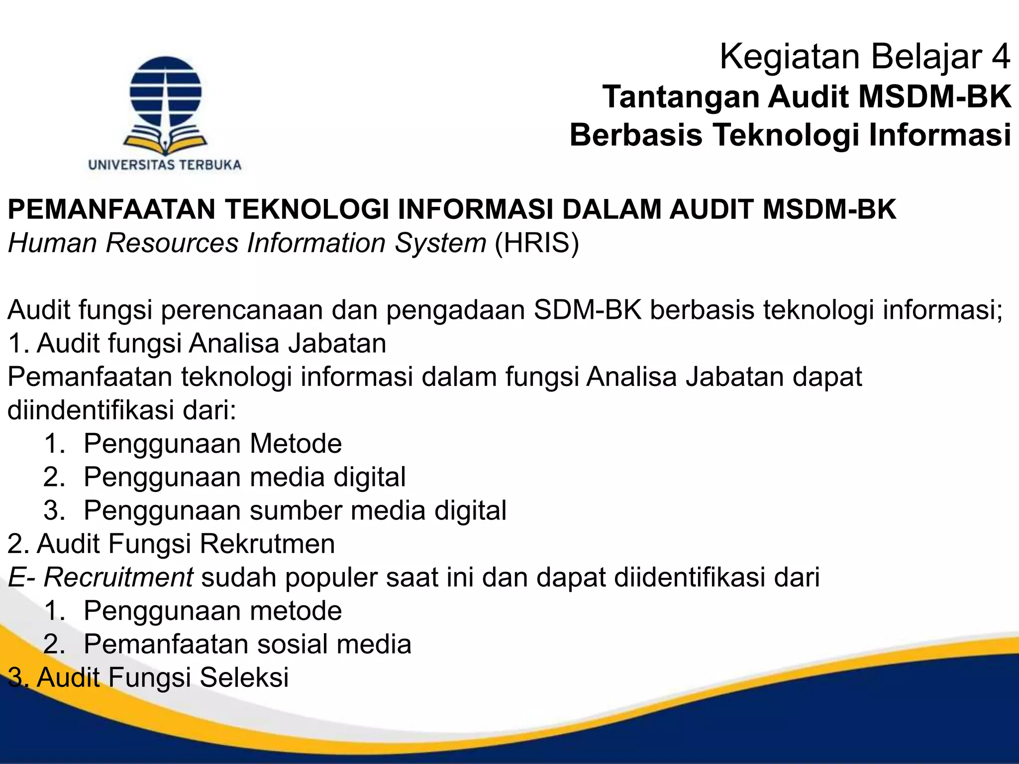 Modul minggu 3 | PPTX