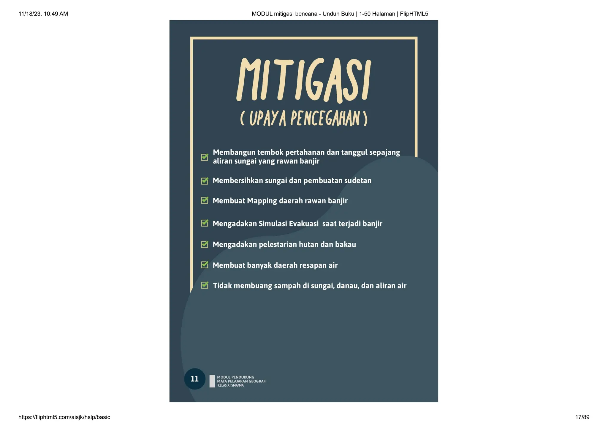 MODUL mitigasi bencana.pdf | Free Download