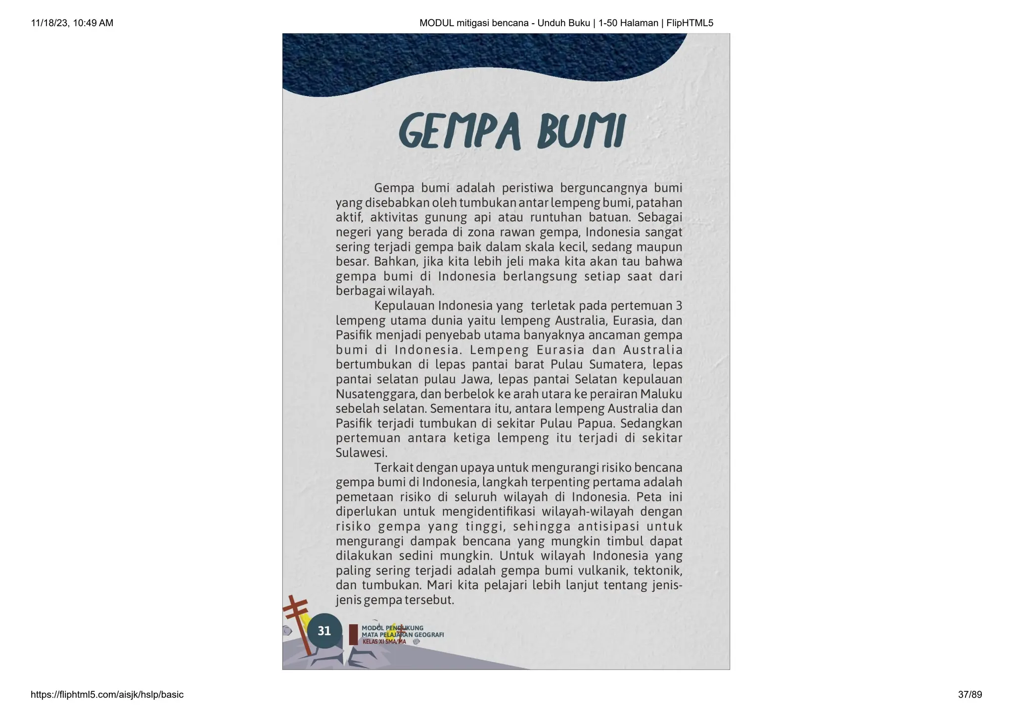 MODUL mitigasi bencana.pdf | Free Download