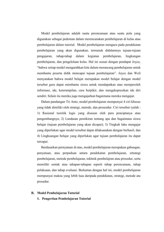 Modul model pembelajaran | PDF