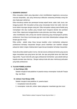 Modul mpi 3 Etika Profesi TGM | PDF