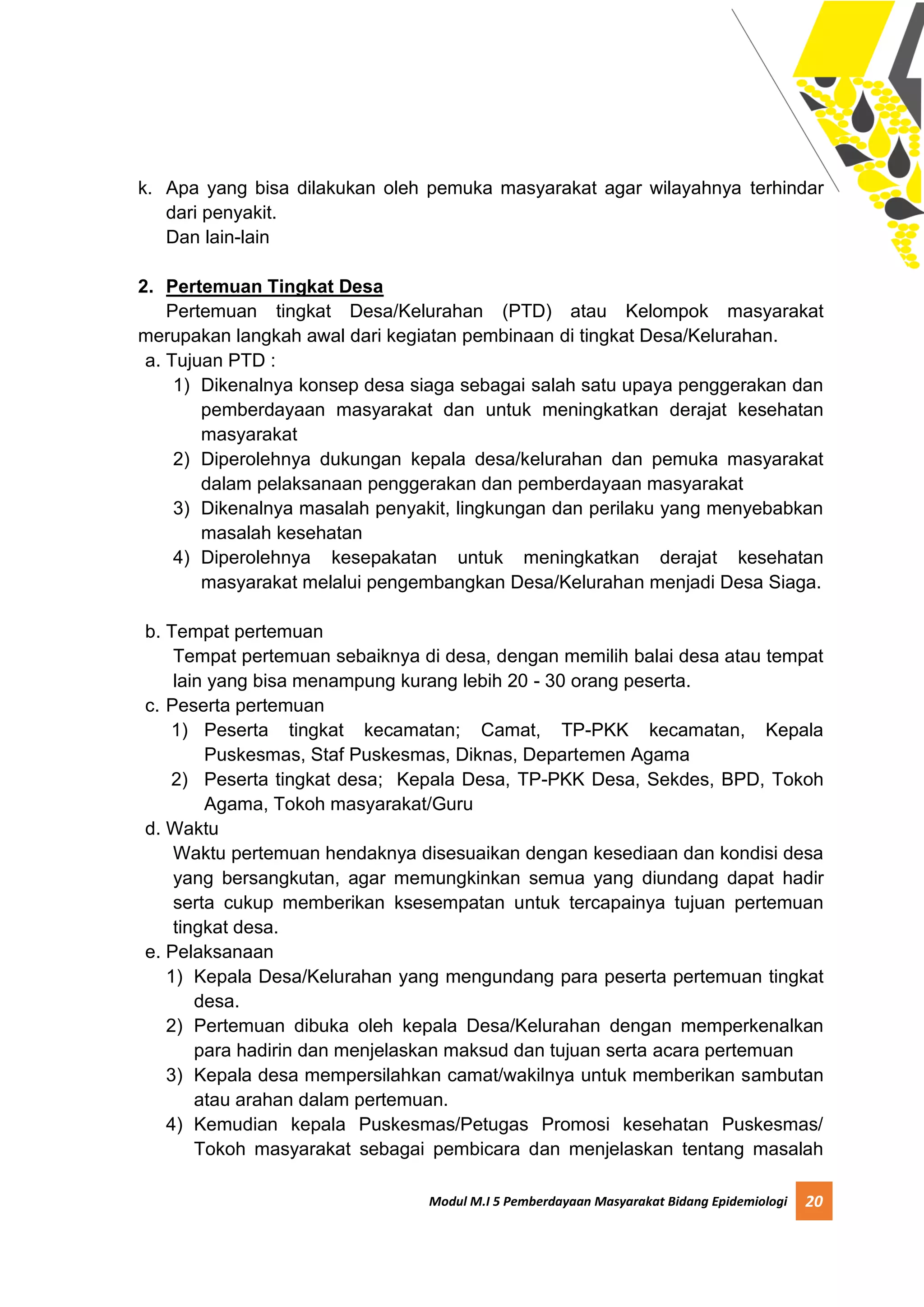 Modul mpi 5 pemberdayaan masyarakat_29 okt 2020 fina_lok | PDF