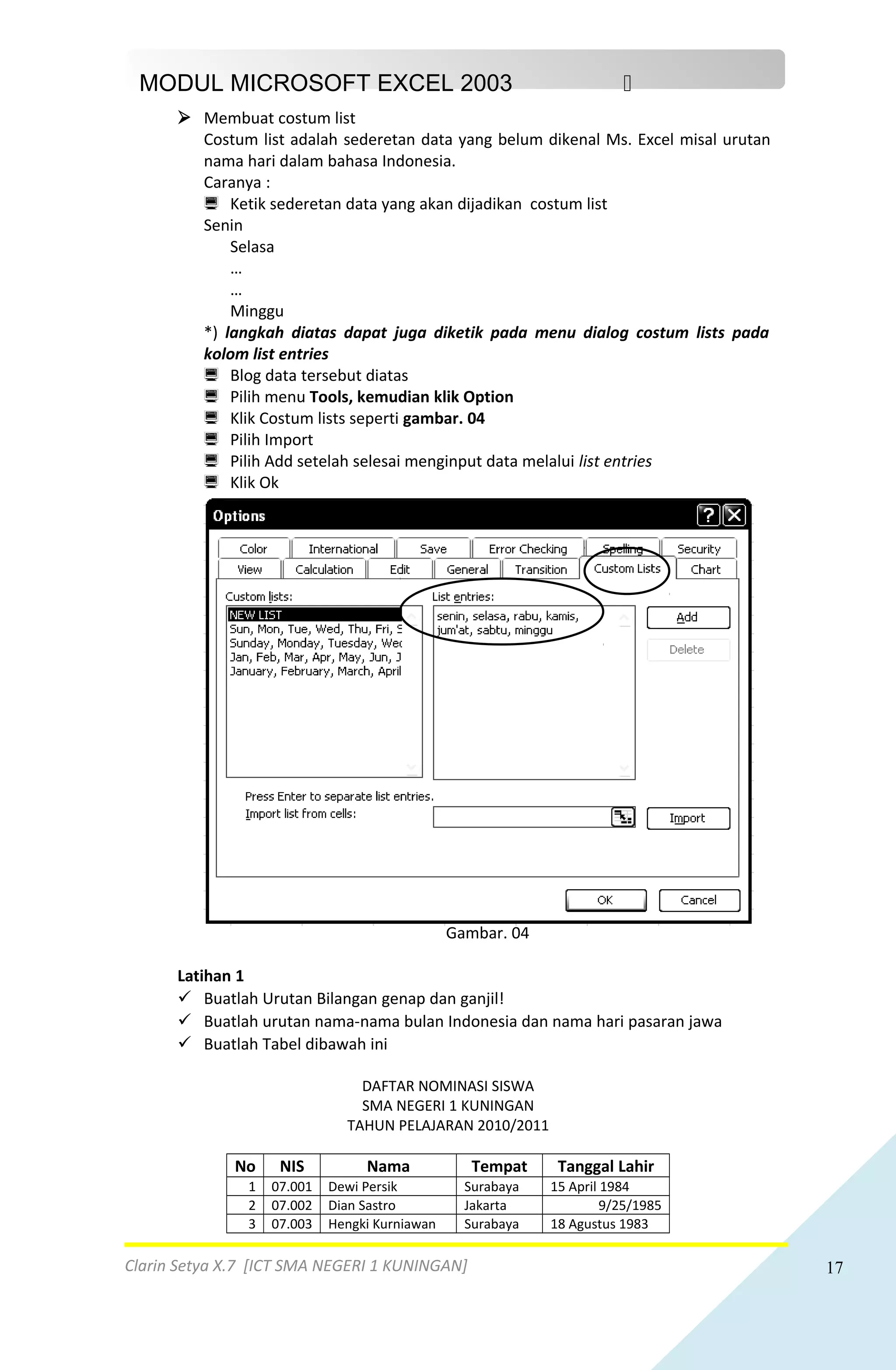 Modul ms. office excel | PDF