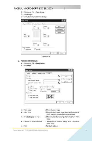 Modul ms. office excel | PDF