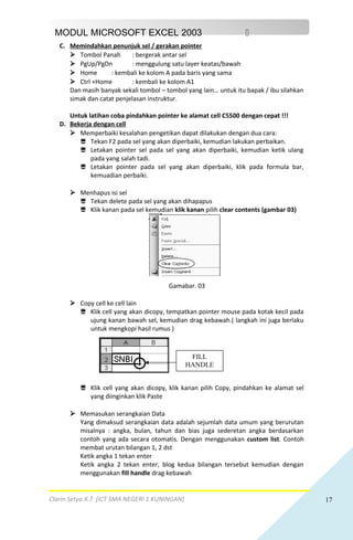 Modul ms. office excel | PDF