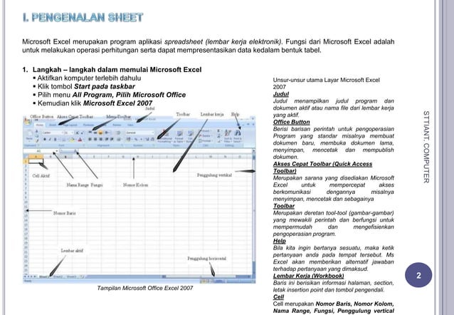 Modul ms. excel 2007 | PPTX