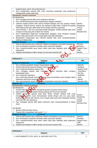 Modul Ajar Matematika Kelas 3 Cp 032 Pdf
