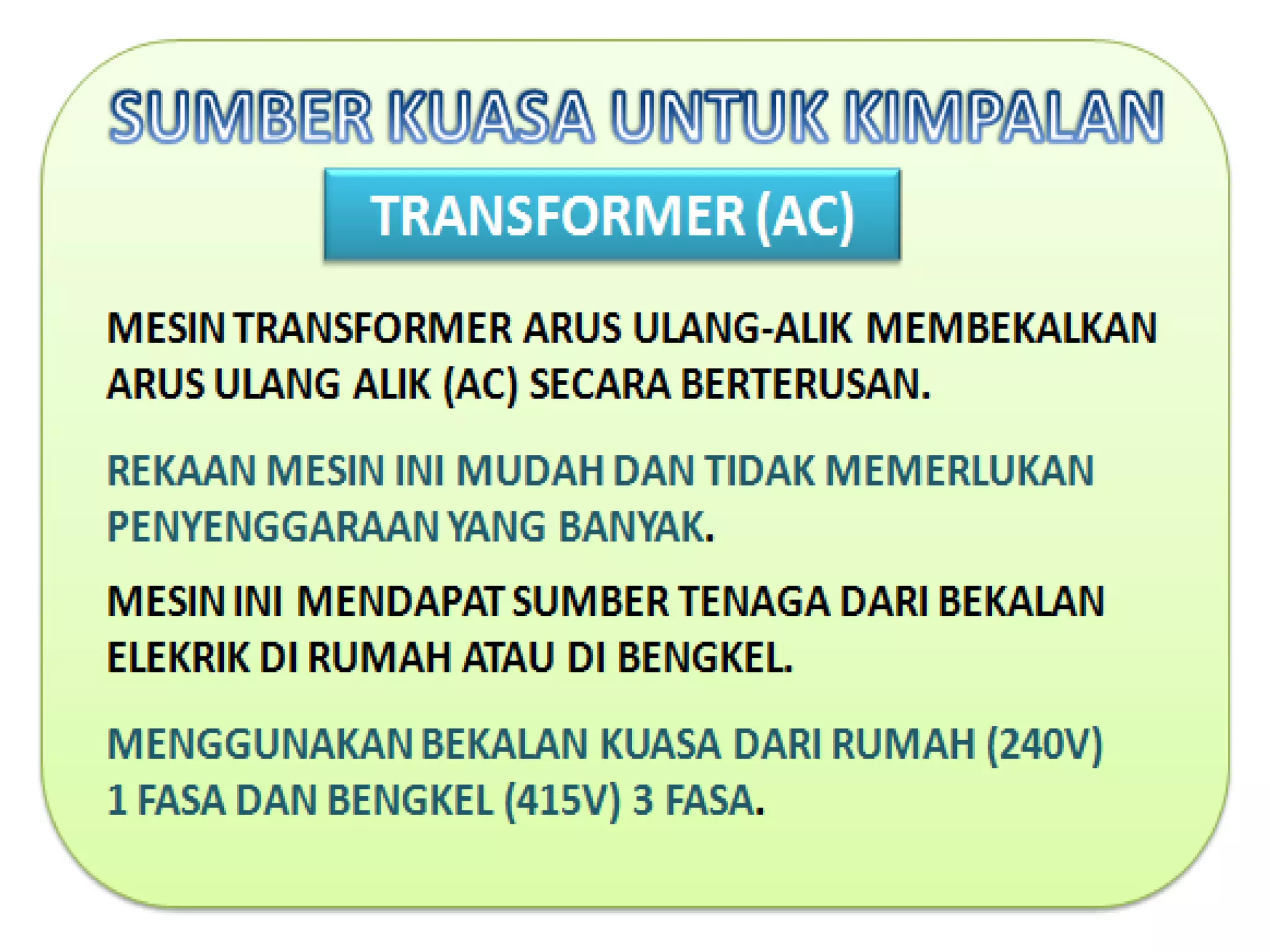 Modul mtk 101 k1-sumber kuasa untuk kimpalan (2) | PPTX